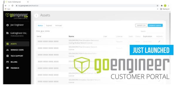 New Updates! GoEngineer Customer Portal: Manage Assets, Maintain Users ...