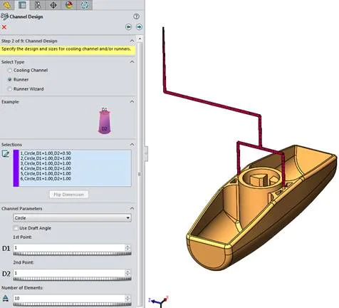 Symmetric Runners in SOLIDWORKS Plastics | GoEngineer