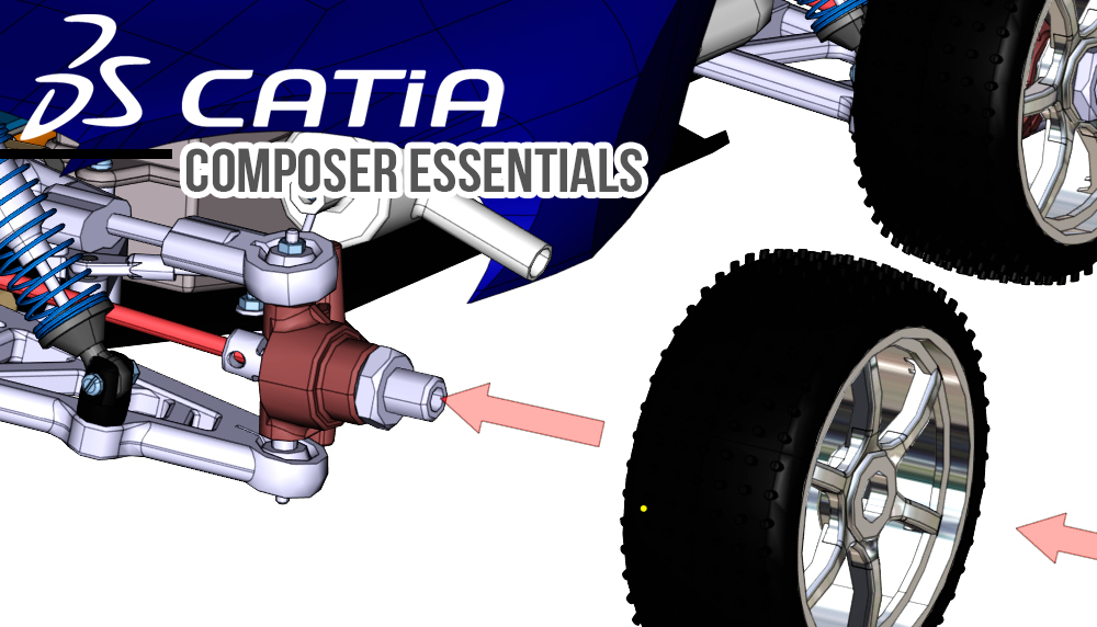 Page de formation sur les bases de CATIA Composer | GoEngineer