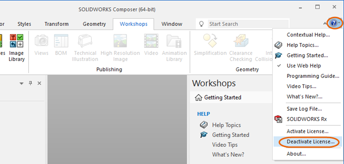 SOLIDWORKS Composer Deactivation Steps | GoEngineer
