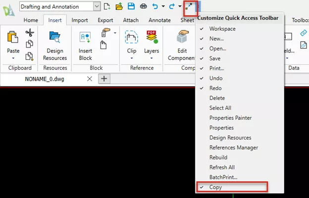 Draftsight Quick Access Toolbar Customization Tutorial Goengineer