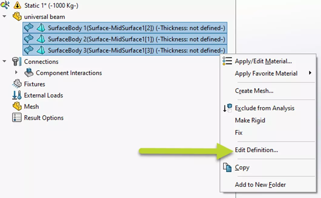 Solidworks Simulation Cad Conditioning With Shell Elements Goengineer
