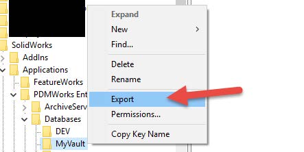 Copying PDM Client Windows Registry in SOLIDWORKS PDM | GoEngineer