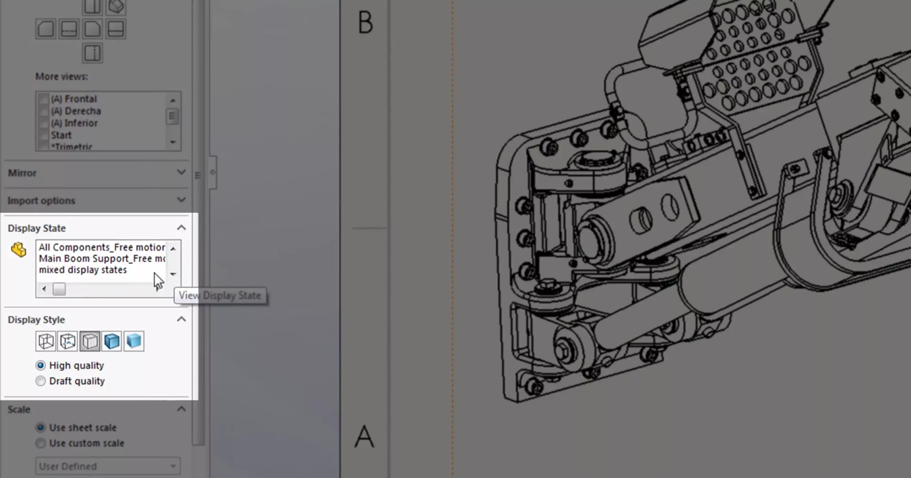 Add Mixed Display Styles in SOLIDWORKS Drawings | GoEngineer Add Mixed Display Styles in SOLIDWORKS Drawings | GoEngineer