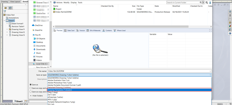 SOLIDWORKS PDM Full Revision Table in Drawing Data Cards | GoEngineer