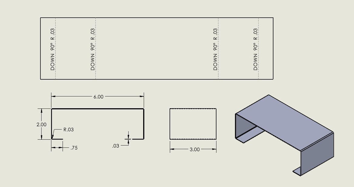 Show Sheet Metal Bend Lines In A SOLIDWORKS Drawing GoEngineer