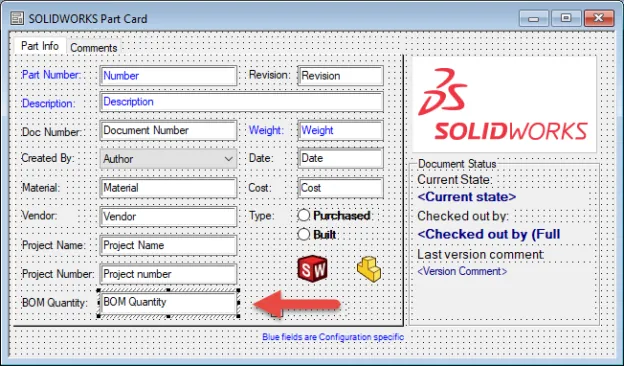 SOLIDWORKS PDM – Custom BOM Quantity | GoEngineer