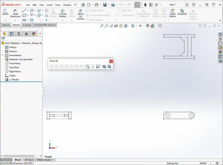 Faster DWG Conversions Using the SOLIDWORKS 2D to 3D Toolbar | GoEngineer