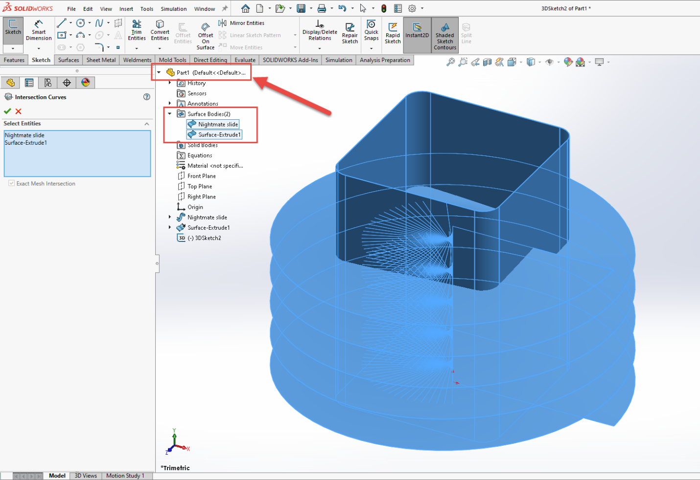 Creating A Non Circular Helix In Solidworks With Surfacing Commands Goengineer