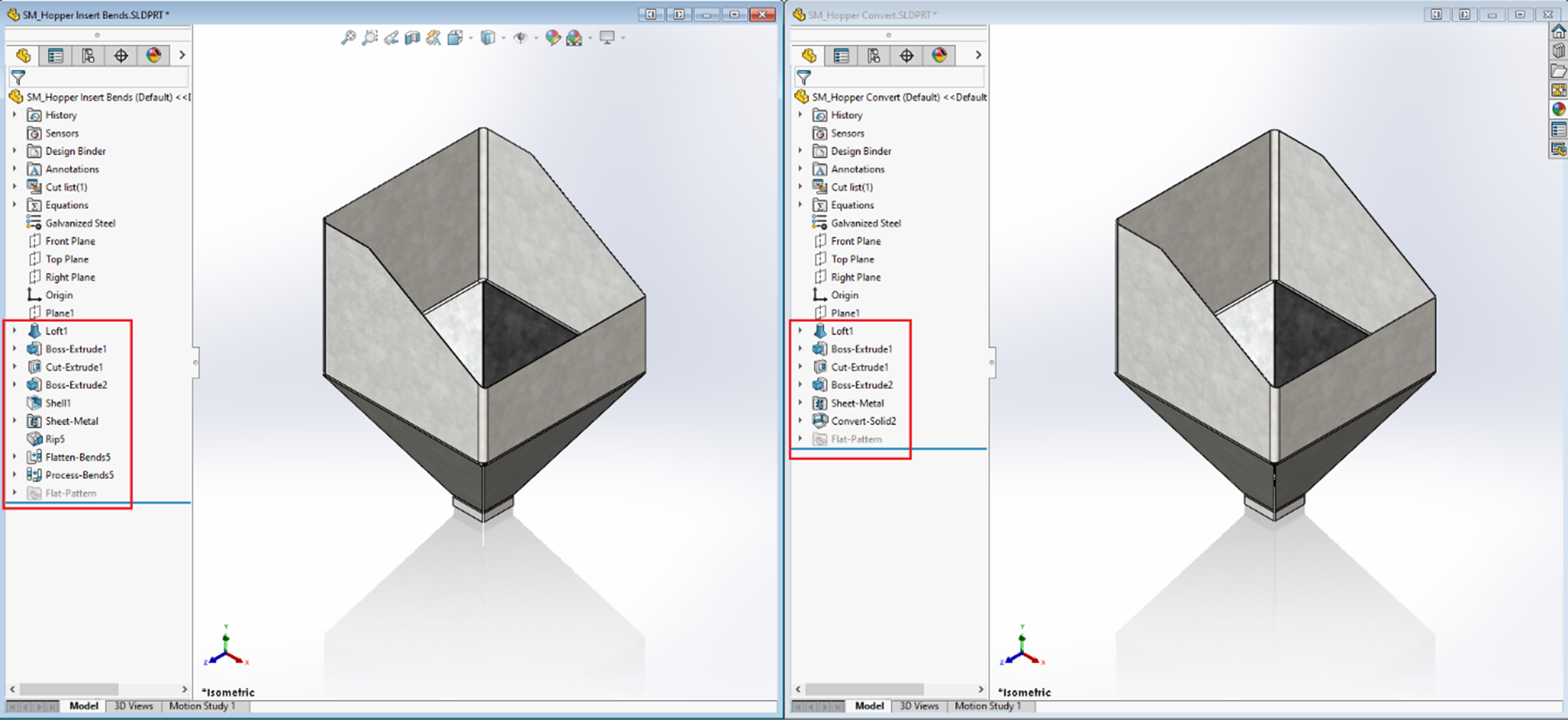 SOLIDWORKS Convert to Sheet Metal vs Insert Bends | GoEngineer