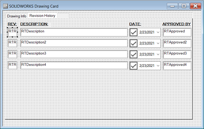 SOLIDWORKS PDM Full Revision Table in Drawing Data Cards | GoEngineer