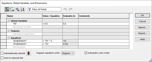Global Variables In Solidworks Explained Goengineer