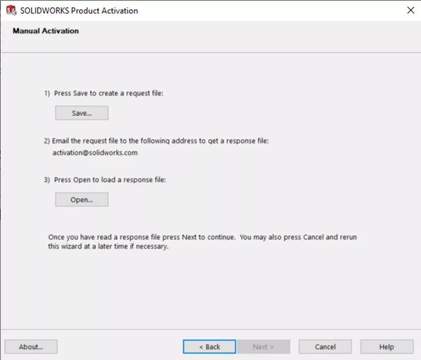Manual Activation For Solidworks Standalone And Network Licenses