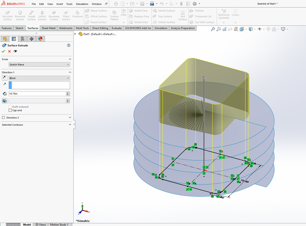 Creating A Non Circular Helix In Solidworks With Surfacing Commands Goengineer