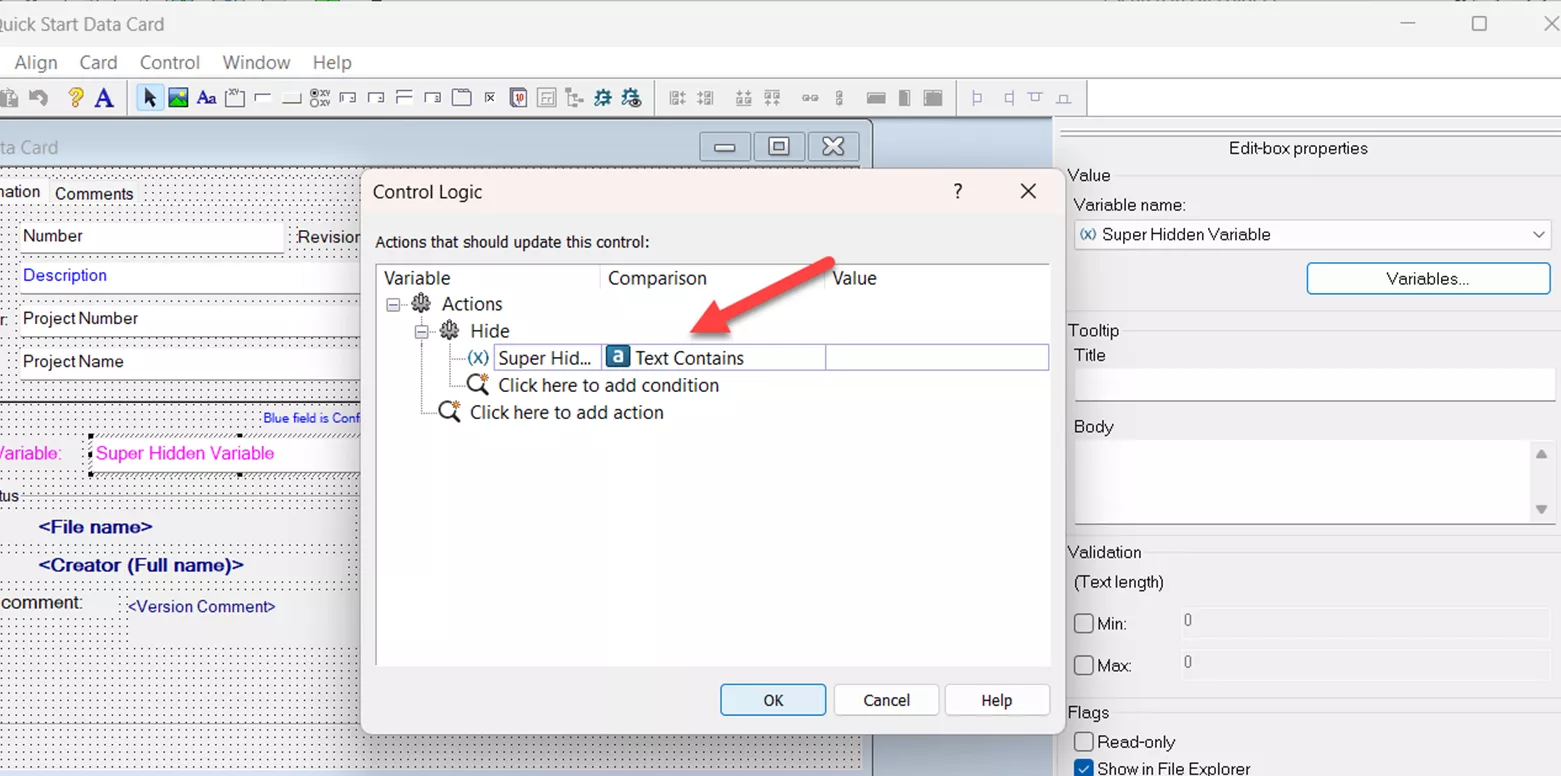 How To Hide A Variable In A Solidworks Pdm Data Card But Keep It Searchable Goengineer