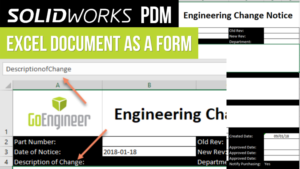 SOLIDWORKS PDM - Excel Document as a Form | GoEngineer