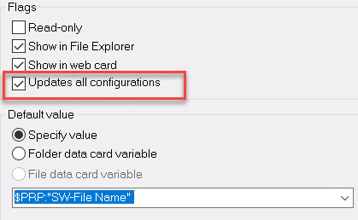 Default Expressions In Solidworks Pdm Data Cards Goengineer