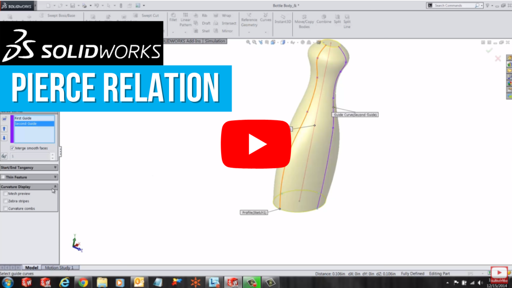 Creating A Non Circular Helix In Solidworks With Surfacing Commands Goengineer