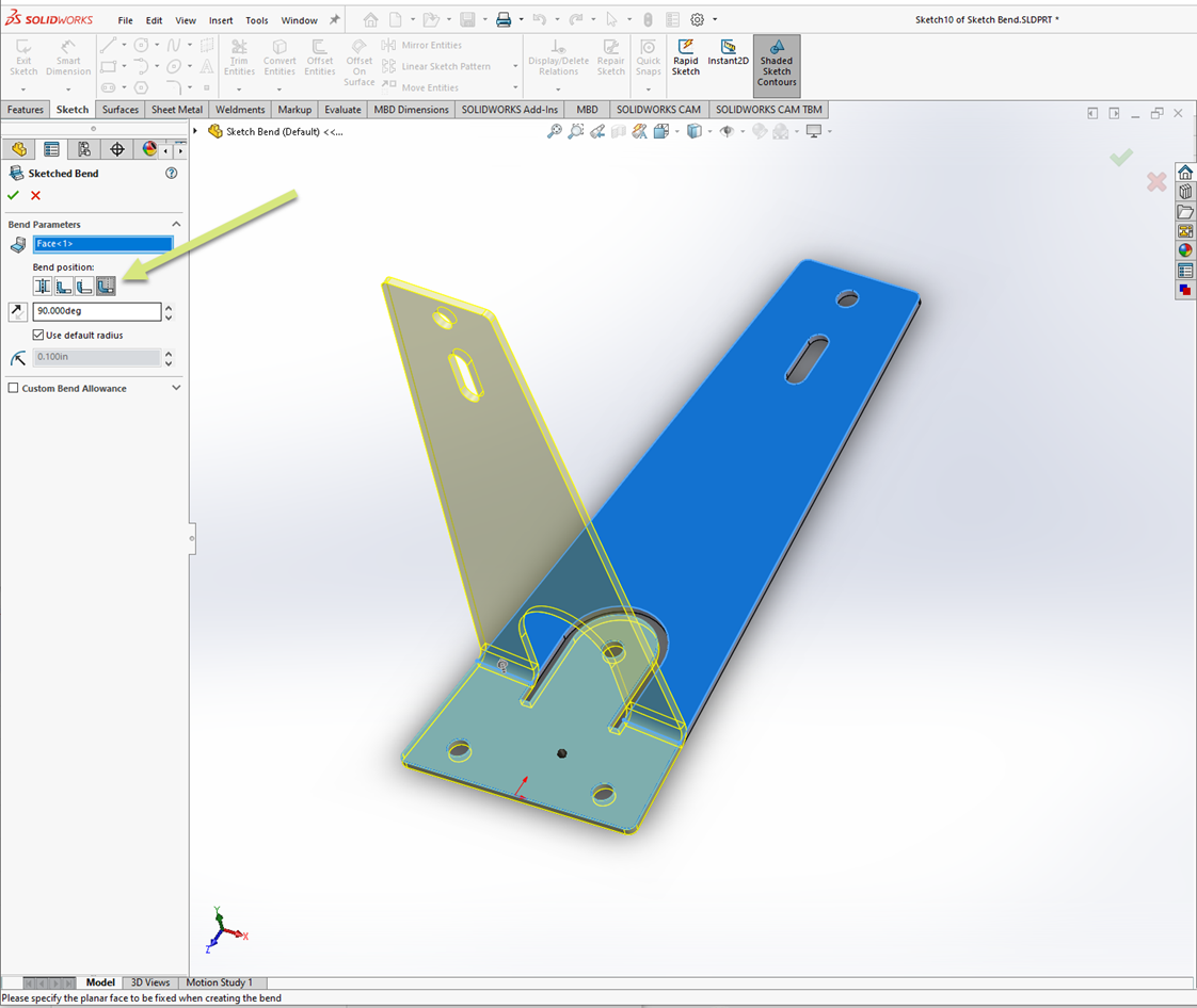 SOLIDWORKS Sheet Metal Sketched Bend Tutorial | GoEngineer