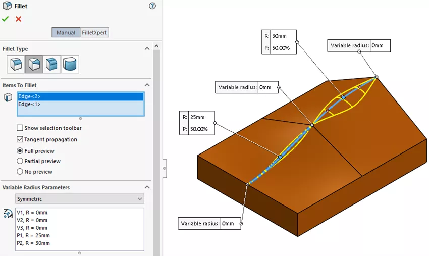 SOLIDWORKS Tutorial: Using Split Lines with Variable Size Fillets ... SOLIDWORKS Tutorial: Using Split Lines with Variable Size Fillets ...